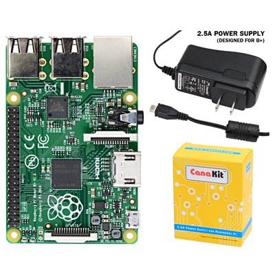 Raspberry Pi B+ and Power Supply Kit